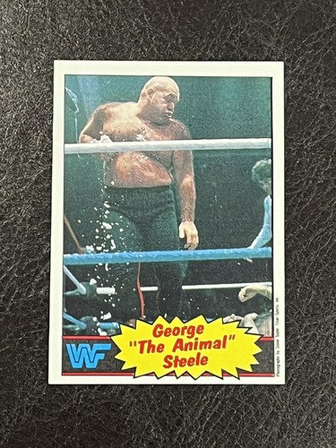 1985 Topps WWF George The Animal Steele #21 NM-MT Sharp! Rookie RC WWE ...