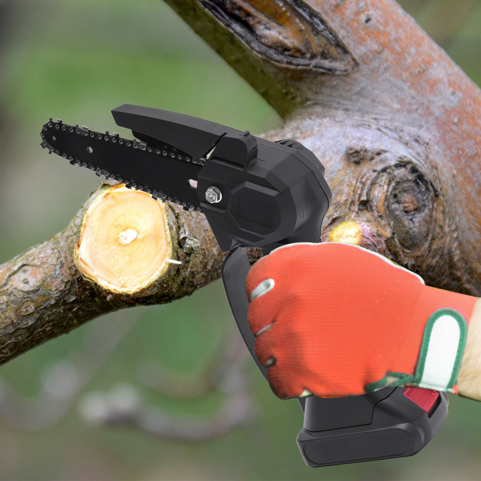 Cordless Electric Chainsaw Tree Pruner Wood Cutter Pruner 4.26FT ...