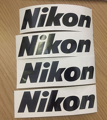 Nikon Logo Decals / Stickers X4 | eBay UK