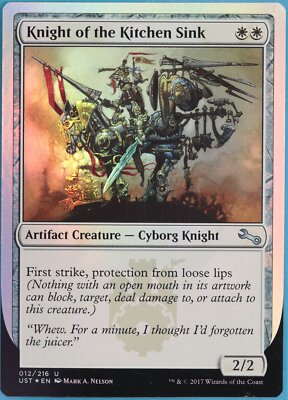 Knight of the Kitchen Sink (c Pro: Loose Lips) FOIL Unstable NM (372640 ...