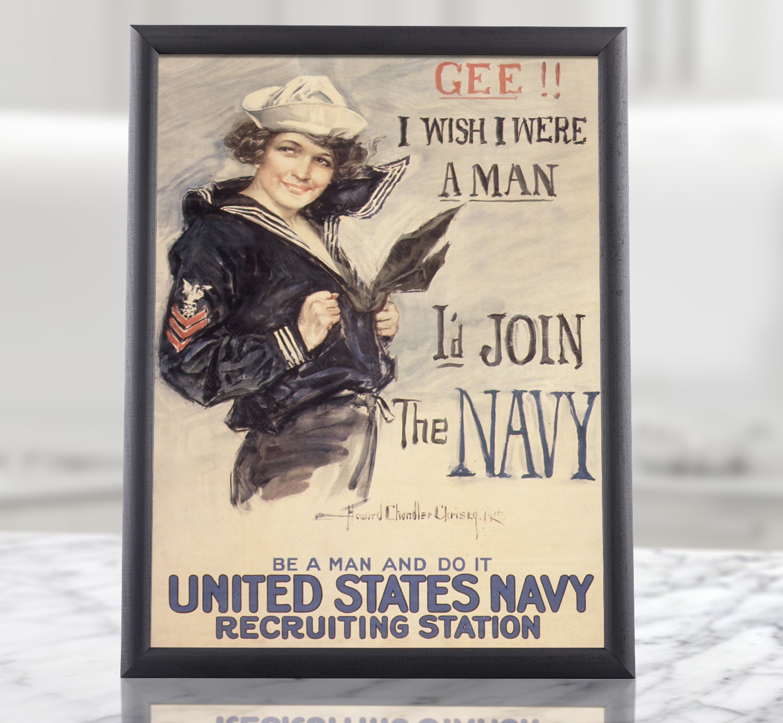 WW2 American Propaganda Poster, US Navy Recruiting Poster - WW2 US, US ...