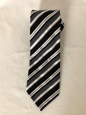 Donald Trump Signature Collection Necktie 3.75X59" Silk Black White ...