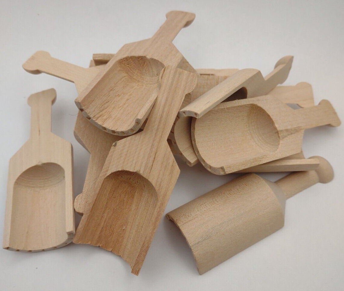 Doll Size Miniature 3" Scoop Unfinished Wooden 10pc Pack Lot #M003 | eBay