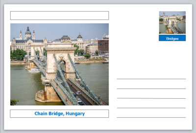 Chain Bridge, Hungary souvenir postcard mint | eBay