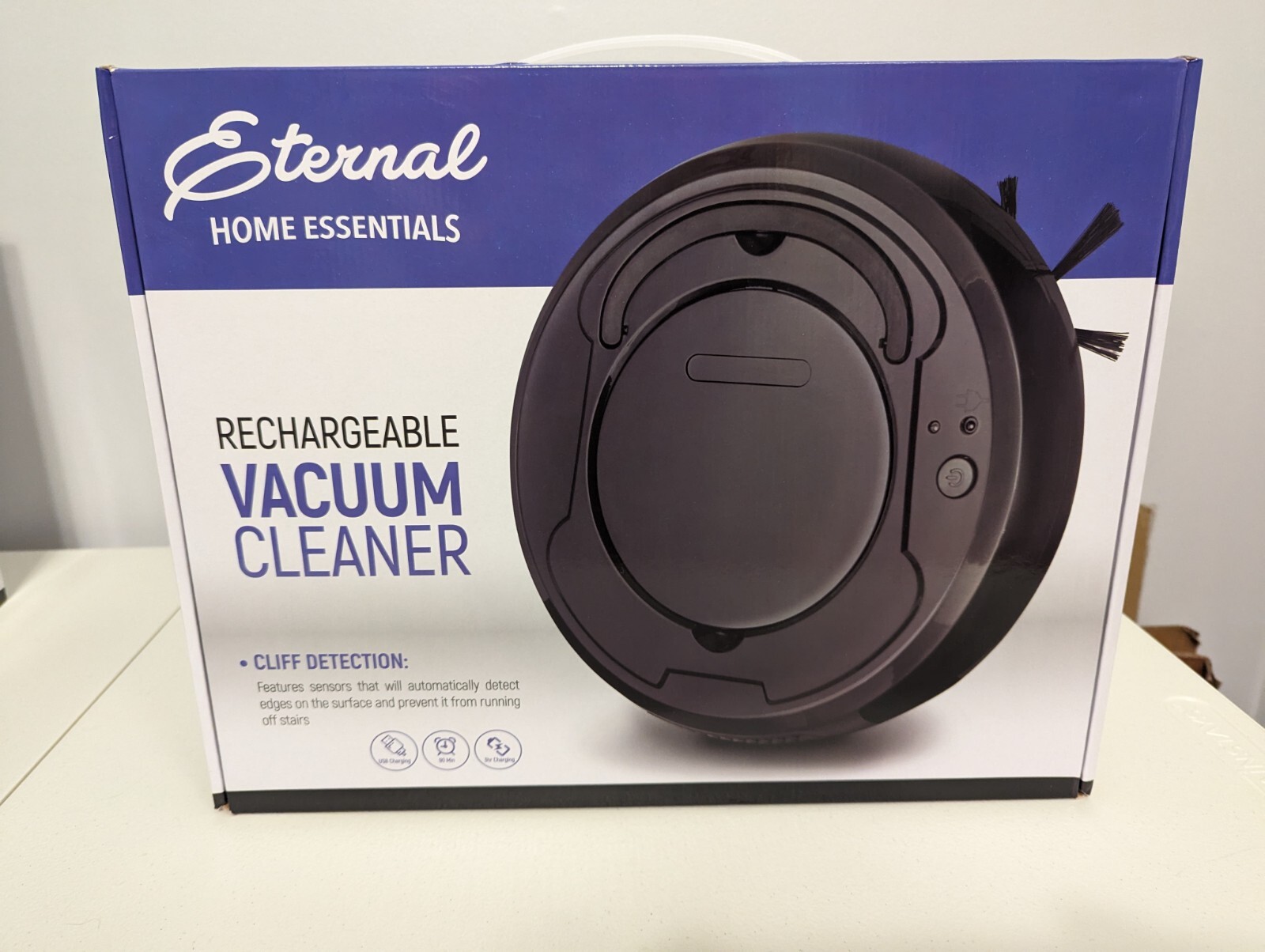 Eternal Home Essentials Rechargeable Vacuum Cleaner Cliff Detection ...