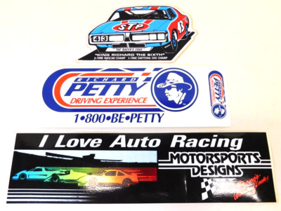 Nascar Richard Petty Motorsports Designs 1990s Auto Decals Stickers Lot ...