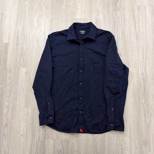 UNTUCKit Mercury Slim Fit Button Up Shirt Men's Large Blue Collared ...