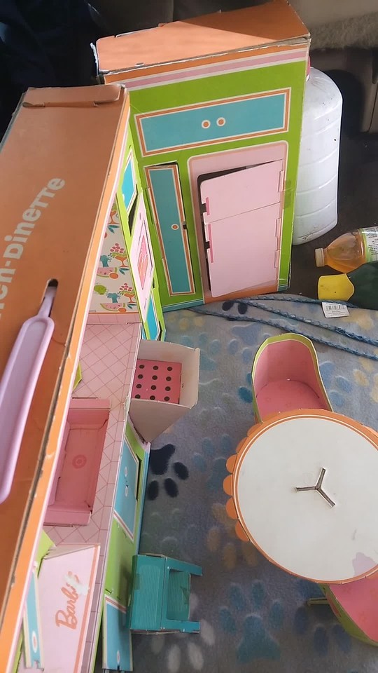 VINTAGE Barbie Dream Kitchen- Dinette 1964 ORIGINAL HTF! W/ Table ...
