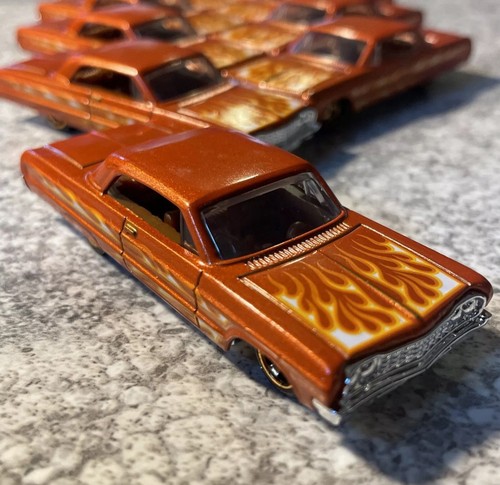 Hot Wheels 1964 Chevy Impala Flames 5-Pack Exclusive - Lot Of 10 ...