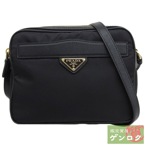 Used PRADA Shoulder Bag Mini Shoulder Bag Diagonal Hanging Black ...