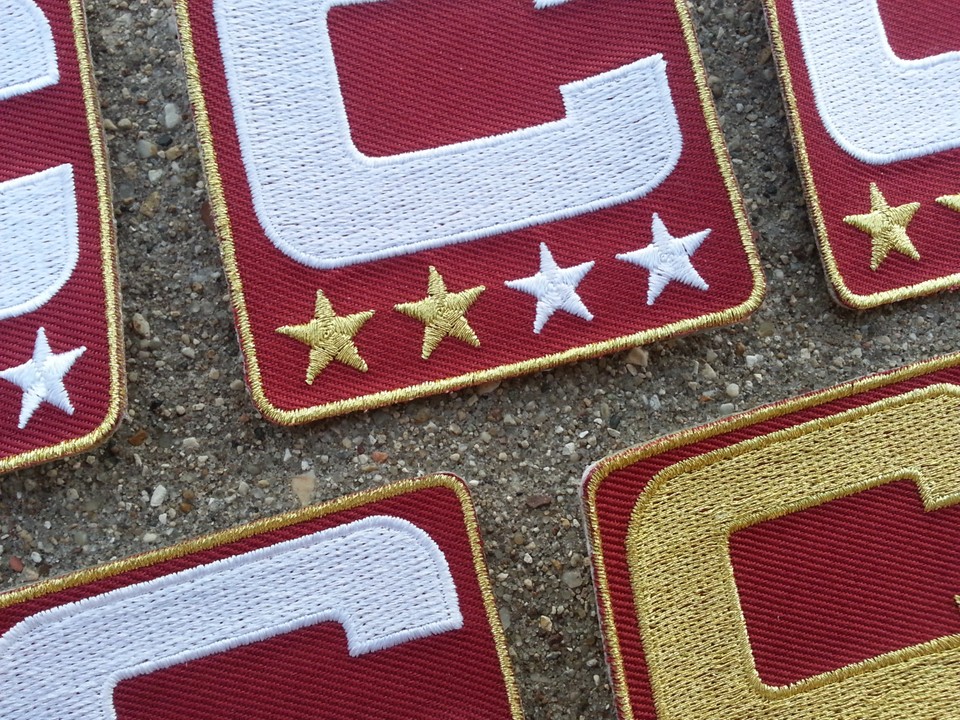 MAROON Captain C Patch for Jersey Football Hockey Soccer Baseball ...
