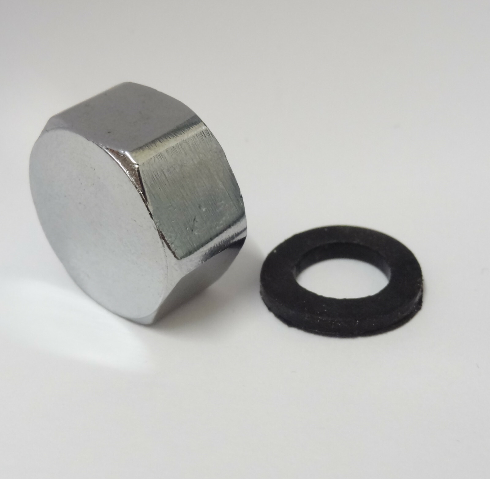 Chrome Cap / Blanking Nut With Washer 1/2" BSP Blanks Bath Tap Shower ...