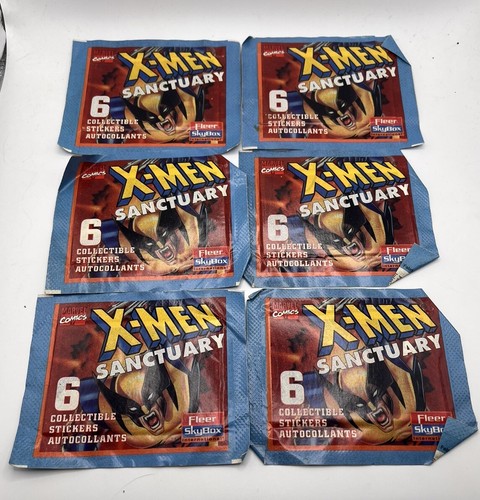 VINTAGE 1996 Panini Marvel Comics X-Men Sanctuary Stickers Pack FLEER ...