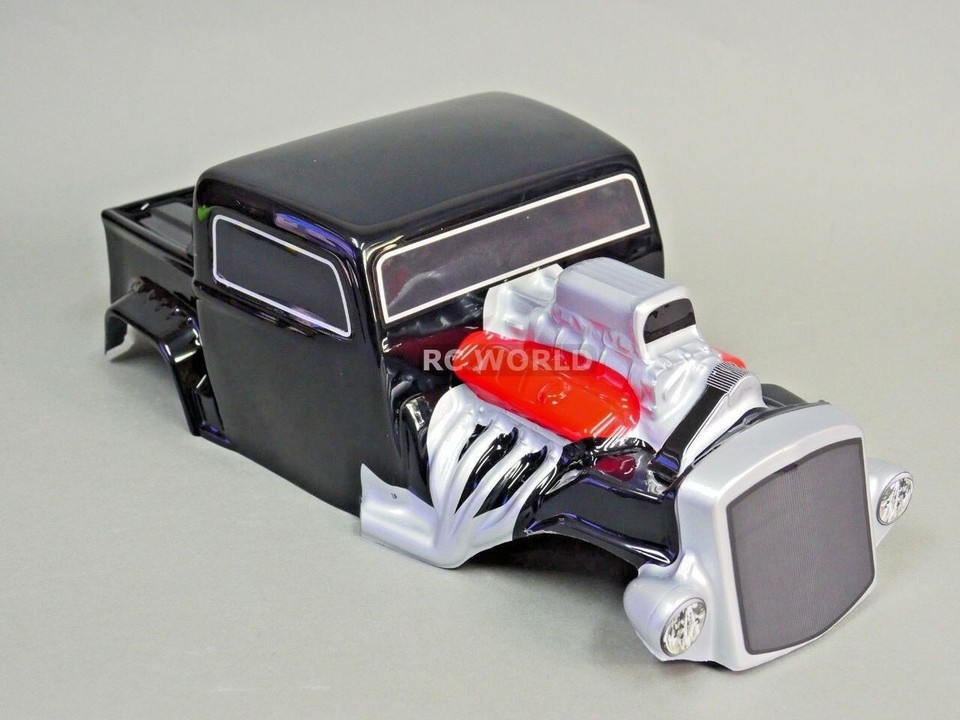 RC 1/10 Truck Body HOT ROD Crawler *Finished* -BLACK- 313MM | eBay