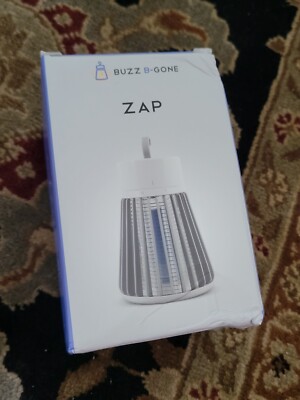 BUZZ B Gone Zap Portable LED Light Bug Mosquito Zapper 360° USB ...