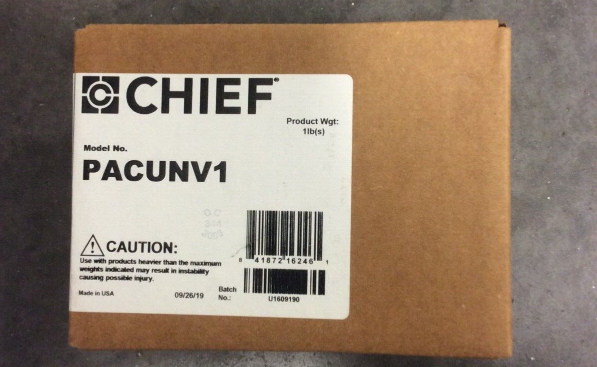 CHIEF PACUNV1 - Component Adapter Bracket for PAC525 and PAC526 Storage ...