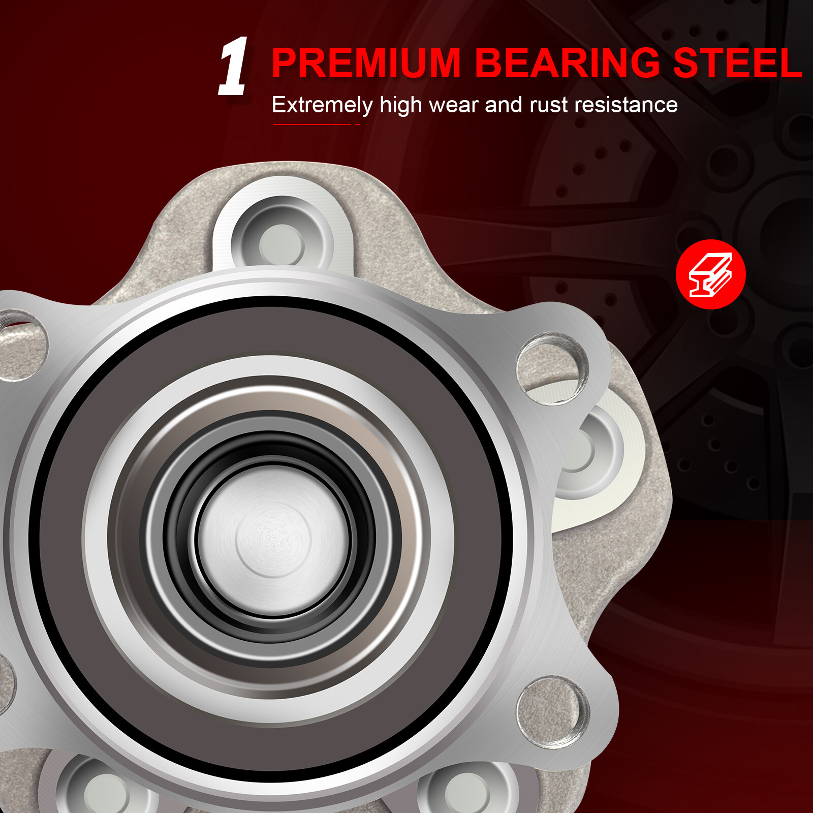 (2) Rear Wheel Hub Bearings For Nissan Altima Maxima For Infiniti Qx60 ...