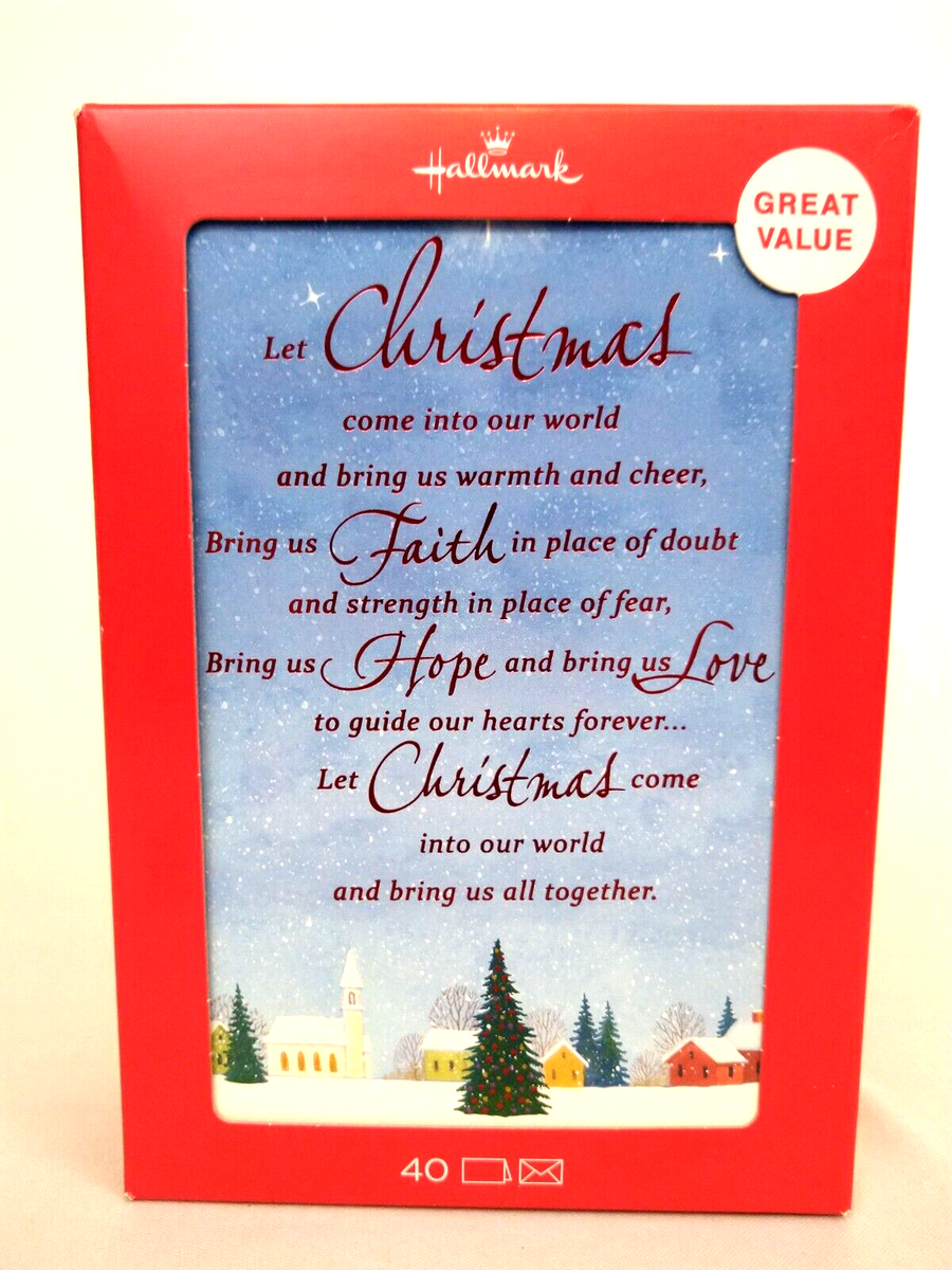 Hallmark Boxed Christmas Cards Religious