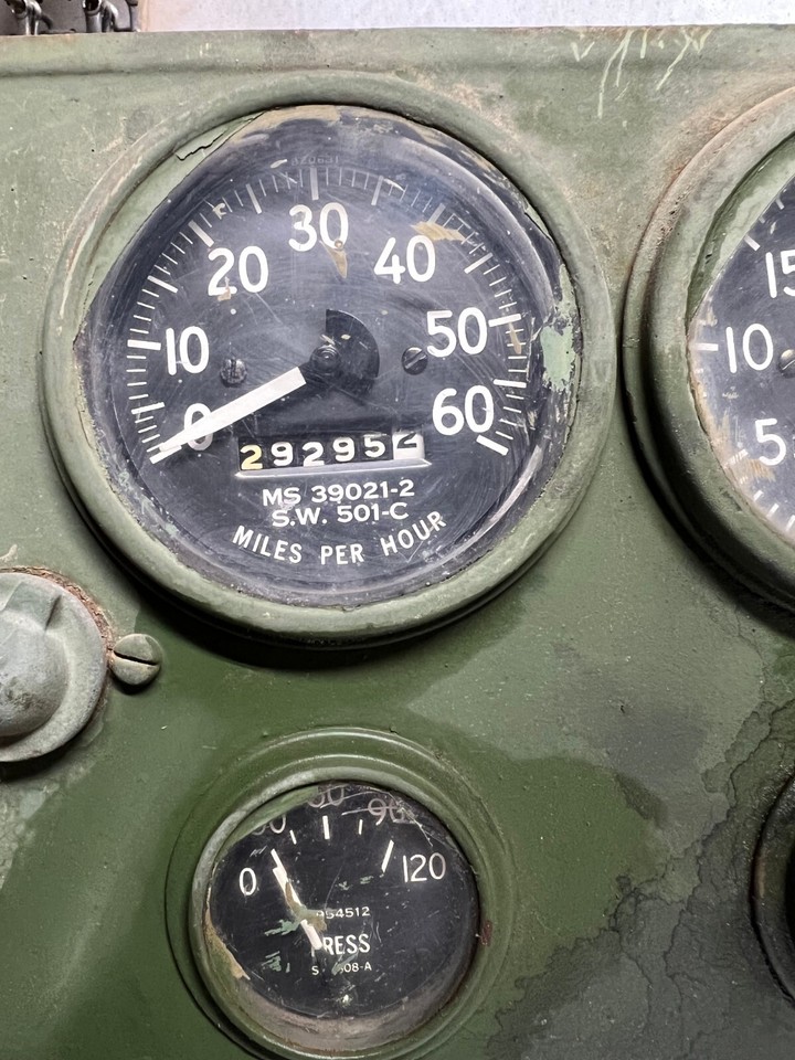 Vintage Military M35A2 Dash Assembly Speedometer And Gauges 2-1/2 Deuce ...