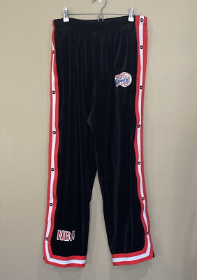 NBA UNIQUE Sports Gen Los Angeles Clippers Side Snap Warm Up Pants Mens ...