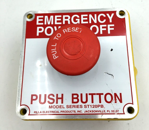 Pilla Electrical Emergency Power Off Push Button ST120PB New | eBay