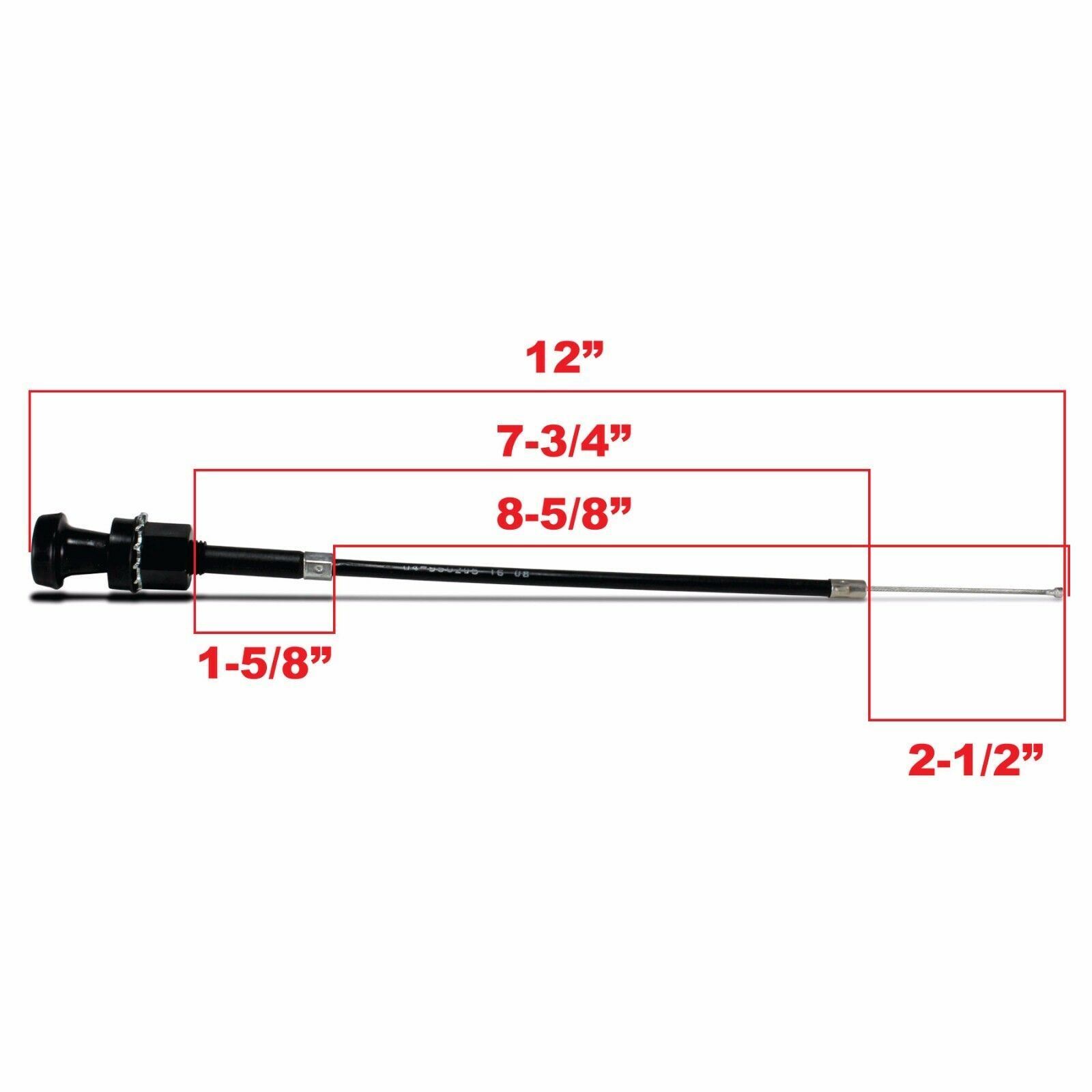 2FastMoto 12" Choke Cable for 1988-2006 Harley Davidson Models 06-0204 ...