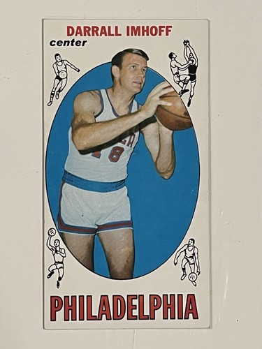 Darrall Imhoff 1969 Topps Basketball Card #4 Sixers EX | eBay