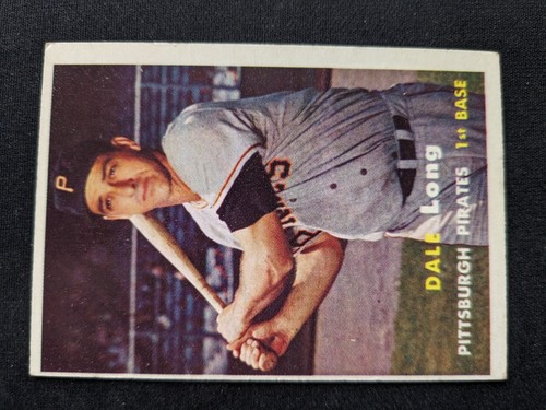 1957 Topps Baseball Card # 3 Dale Long - Pittsburgh Pirates (VG/EX) | eBay