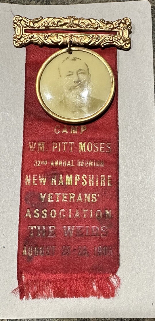 Camp Wm Pitt Moses 32nd New Hampshire Veterans Association Medal Ribbon ...