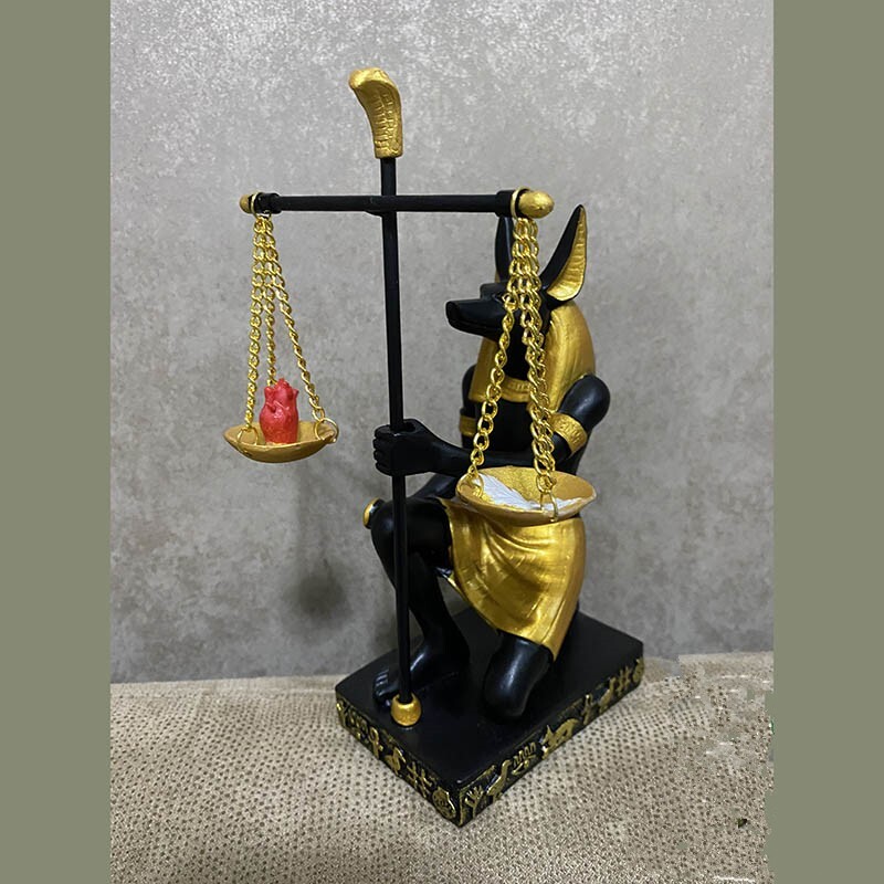 Anubis Scales of Justice Egyptian Statuette,Collectible Figurine. | eBay
