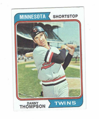Danny Thompson Minnesota Twins SS #168 TCG 1974 #Baseball Card | eBay
