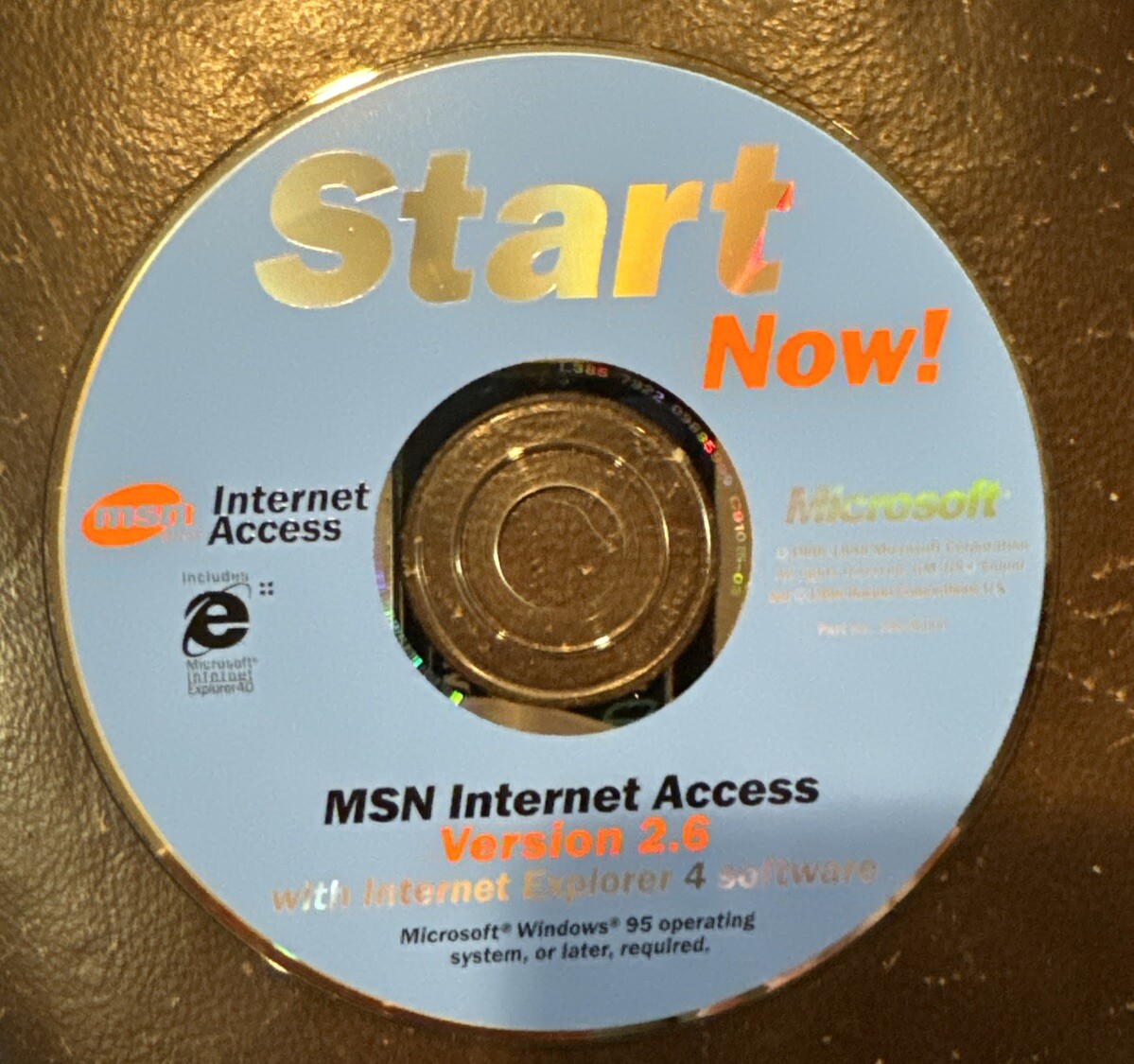 Microsoft Start Now! MSN Internet Explorer Version 2.6 for Windows 95 ...