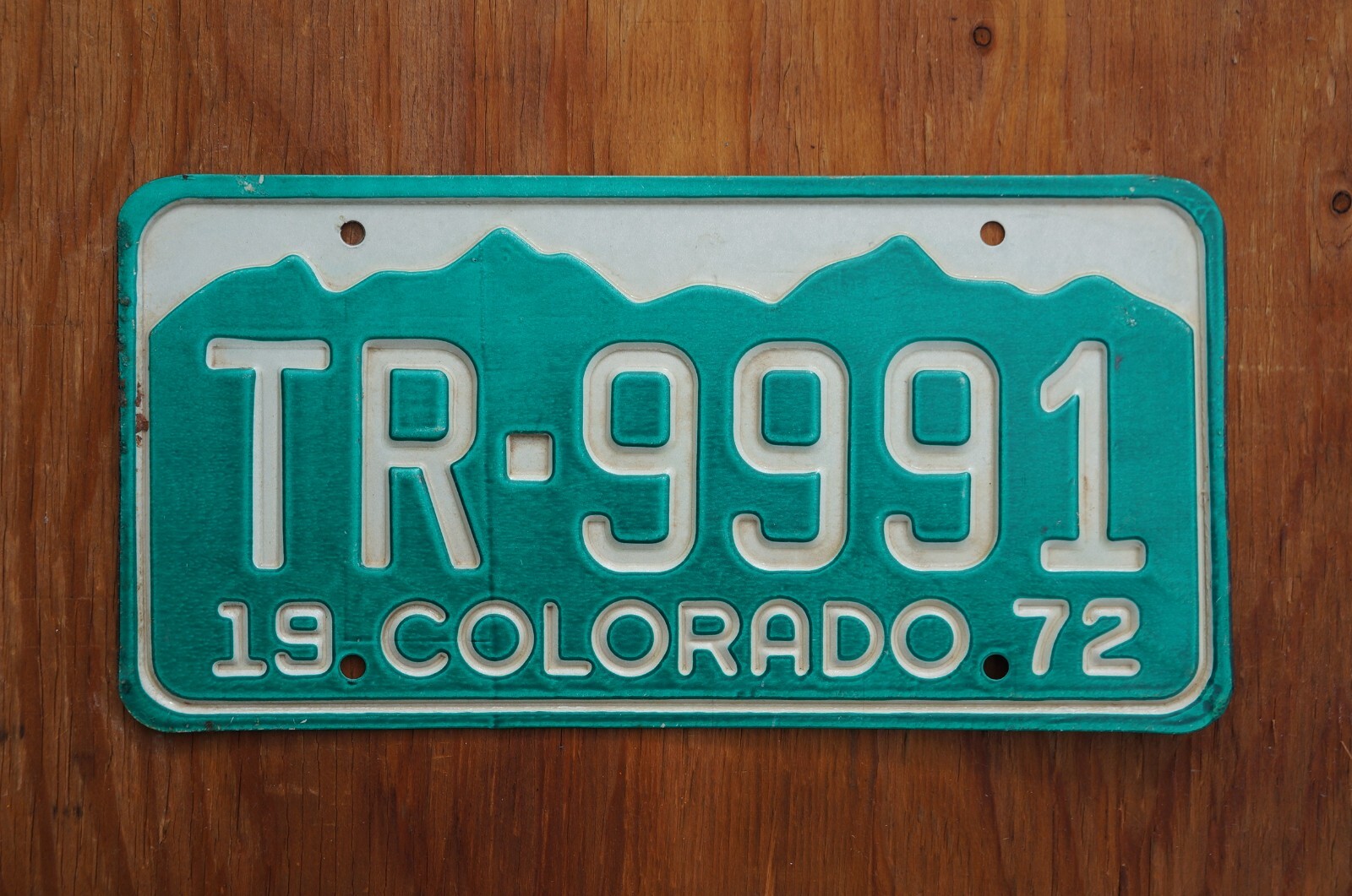 1972 Denver Colorado License Plate # TR - 9991 | eBay