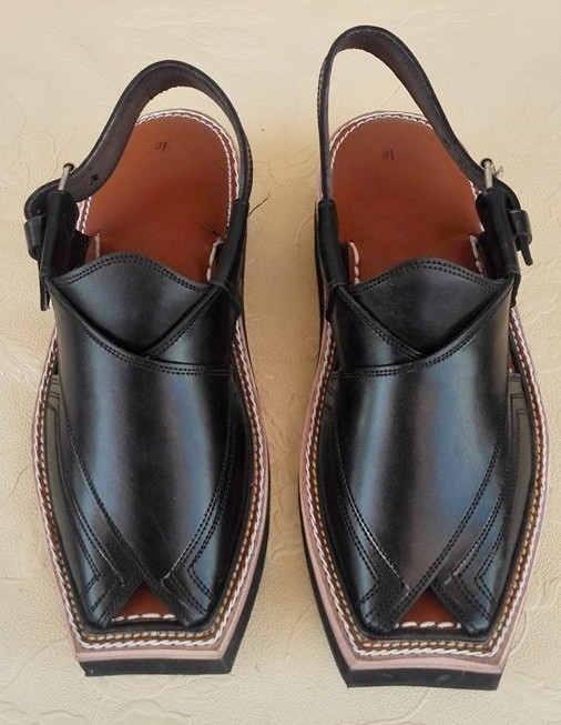 US 6,7,8,9,10,11 MEN'S HANDMADE BLACK LEATHER TRIPLE SOLE PESHAWARI ...