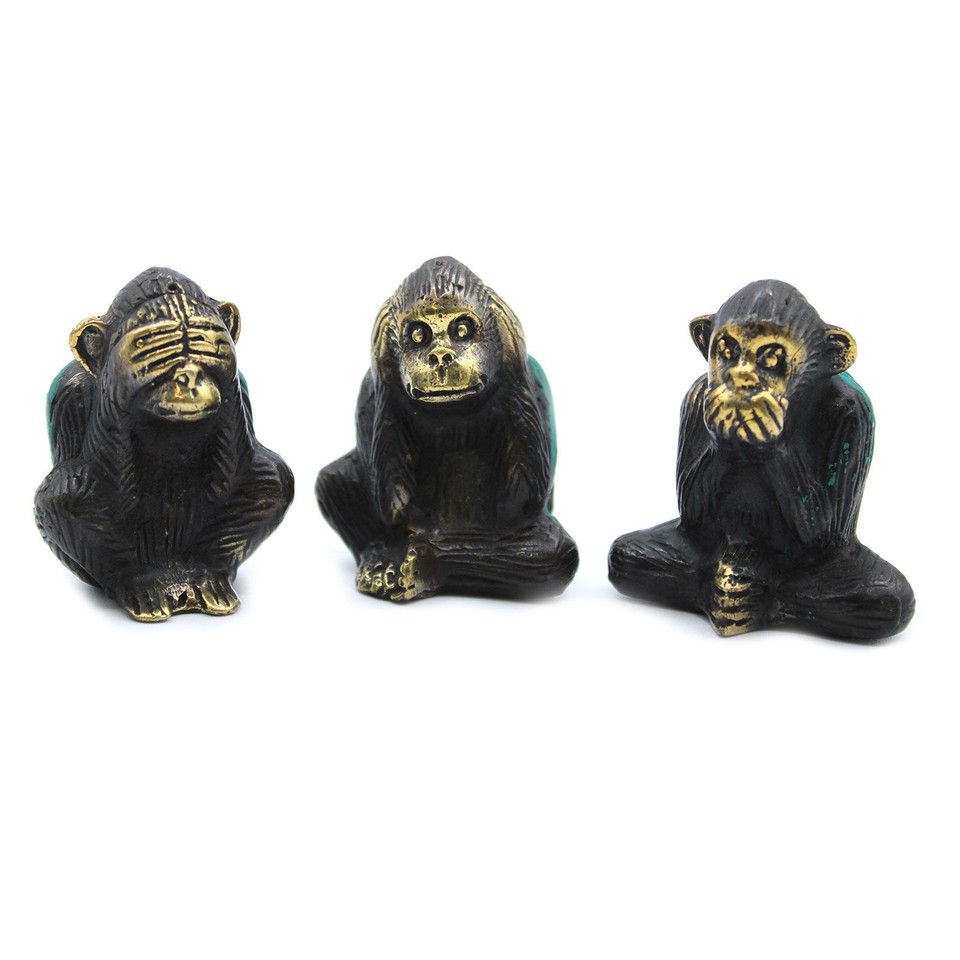 Set of 3 - See No Evil etc - Monkeys | eBay UK