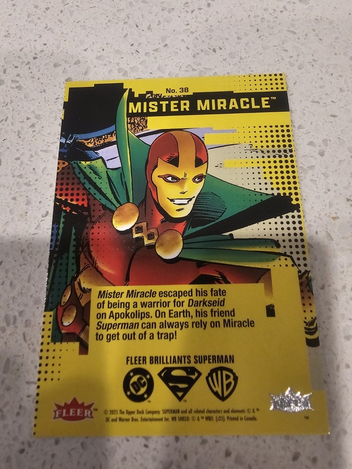 2025 Upper Deck Fleer Brilliants #38 Mister Miracle DC Comics NM Must ...