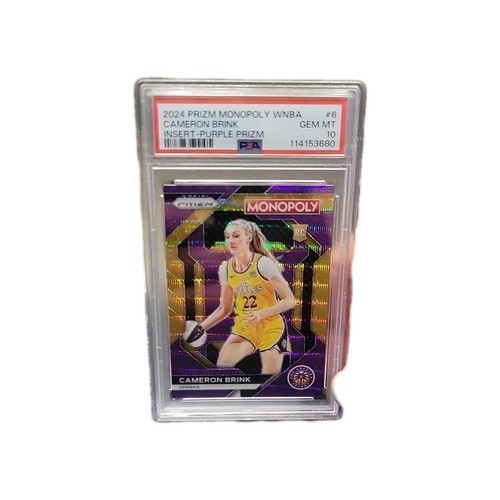 Cameron Brink - PSA 10 - 2024 WNBA Monopoly Prizm #WNBA6 Purte Wave NON ...