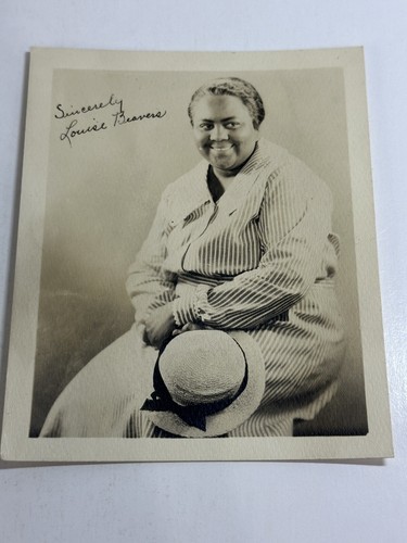 1930s Louise Beavers Early African America Actress Autograph Photo 4x6 ...