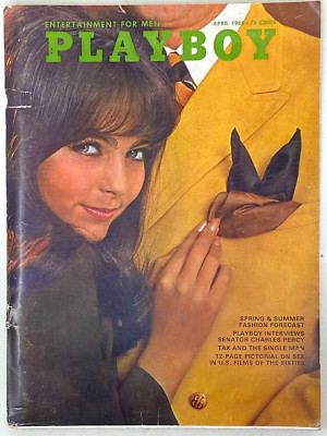 Playboy Magazine April 1968 -Sex in Cinema, Senator Charles Percy Interview-GOOD | eBay