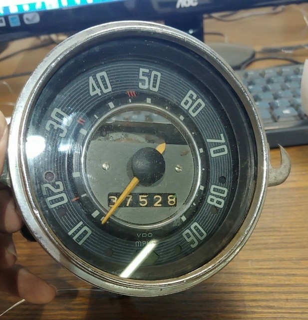 Vintage 90 MPH 1968 VW Bug Speedometer W Fuel Gauge 113957023C for sale ...