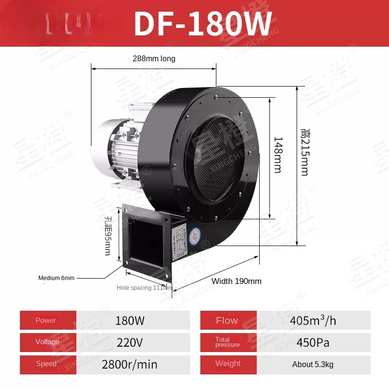 Multi-wing Extraction Ventilation Cooling Small Powerful Suction Blower ...