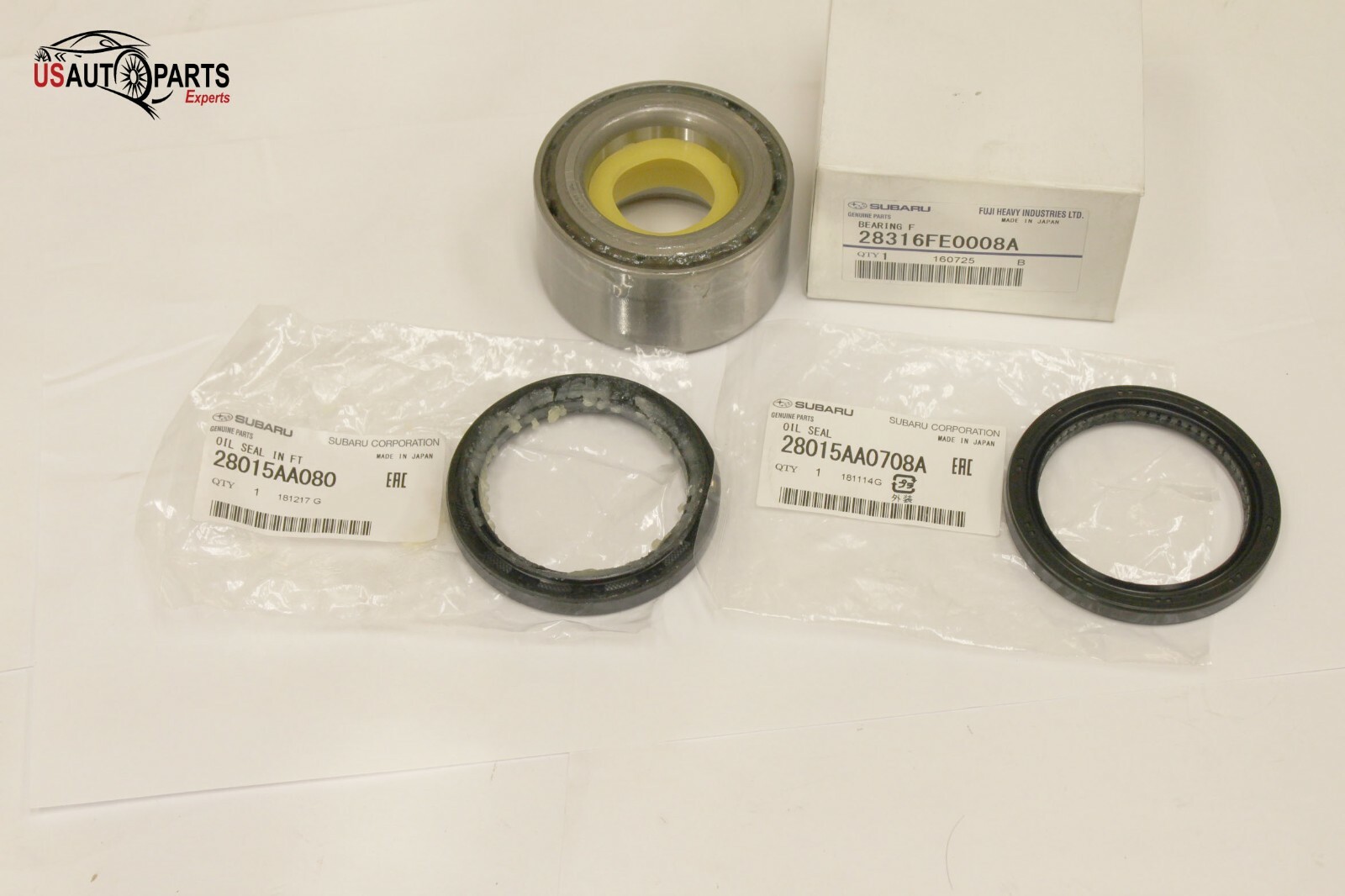 Genuine Subaru Impreza STI Front Axle Wheel Bearing & Seals Kit 2004 ...