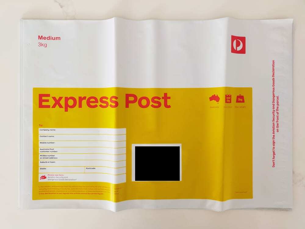 Australia Post Express Large Satchel (Pack of 10) Fit Up To 5kg Prepaid ...