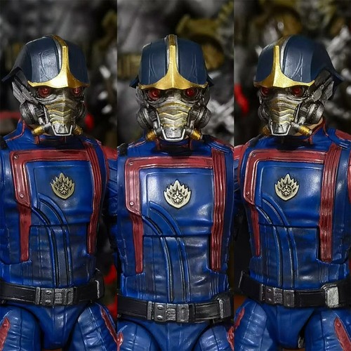 1/12 Painted Retro Star-Lord Peter Quill Head Carved Fit 6'' SHF Action ...