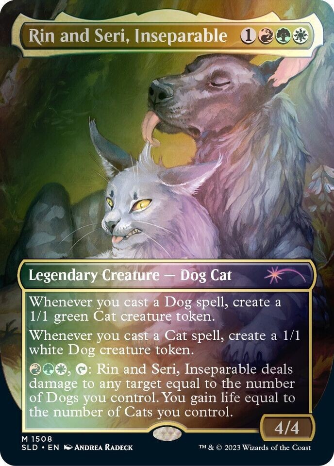 MTG Secret Lair Raining Cats and Dogs Limited Edition Commander Deck ...