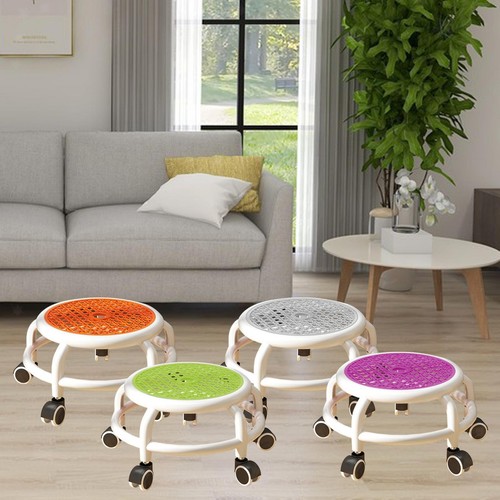 Swivel Rolling Stool, Pulley Wheels Stool, Footstool, Heavy Duty ...