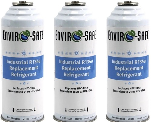 R 134a Refrigerant Replacement Cans- Coldest Refrigerant for Auto - 3 ...