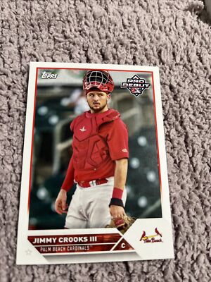 2023 Topps Pro Debut PD177 Jimmy Crooks Palm Beach Cardinals Baseball ...