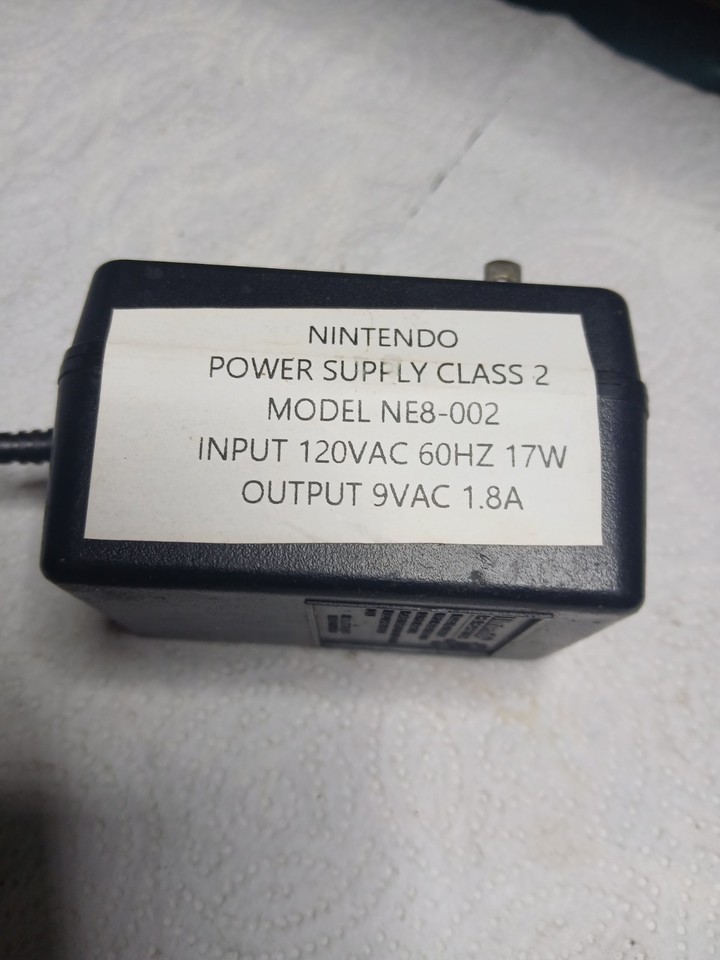 Original Nintendo AC Adapter Model NES-002 9V 1.3 A Power Supply Made ...