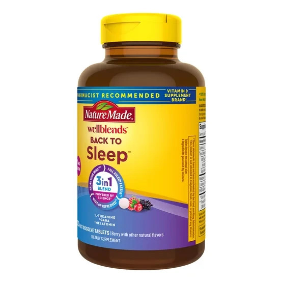 Nature Made Wellblends Back To Sleep, 120 Fast Dissolve Tablets | eBay